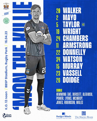 Line up face Champion - Killie Kickback - KillieFC.com
