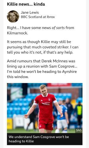 Kilmarnock Transfer Summer 2023 - Page 173 - Killie Kickback - KillieFC.com