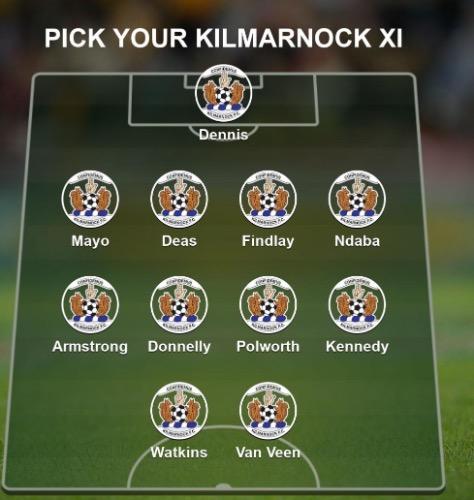 Line up face Saturday - Killie Kickback - KillieFC.com