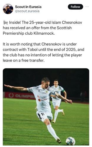 Islam Chesnokov - Killie Kickback - KillieFC.com