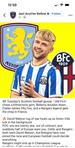 Watson Contract Worry - Page 8 - Killie Kickback - KillieFC.com